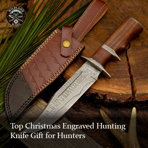 Top Christmas Engraved Hunting Knife Gift for Hunters